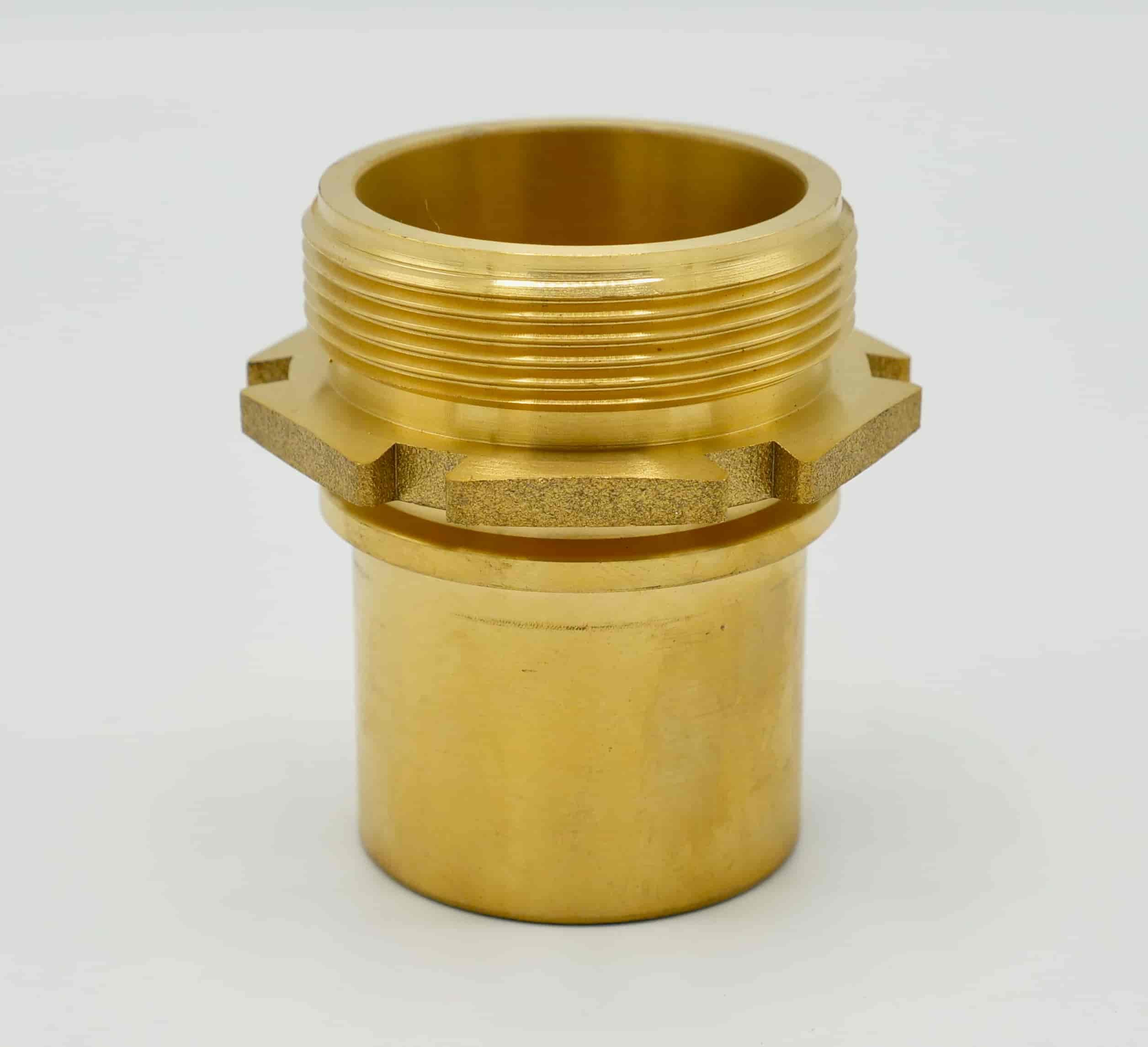 Smooth Tail Male Brass Coupling