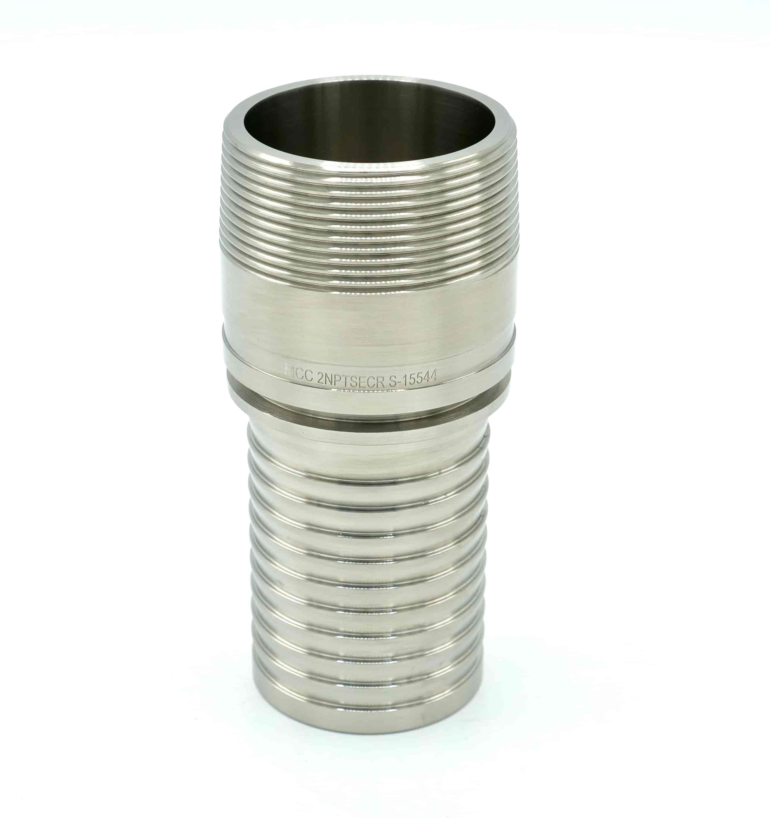 Male BSPT External Crimped Stainless Steel Stems EN10204 3.1