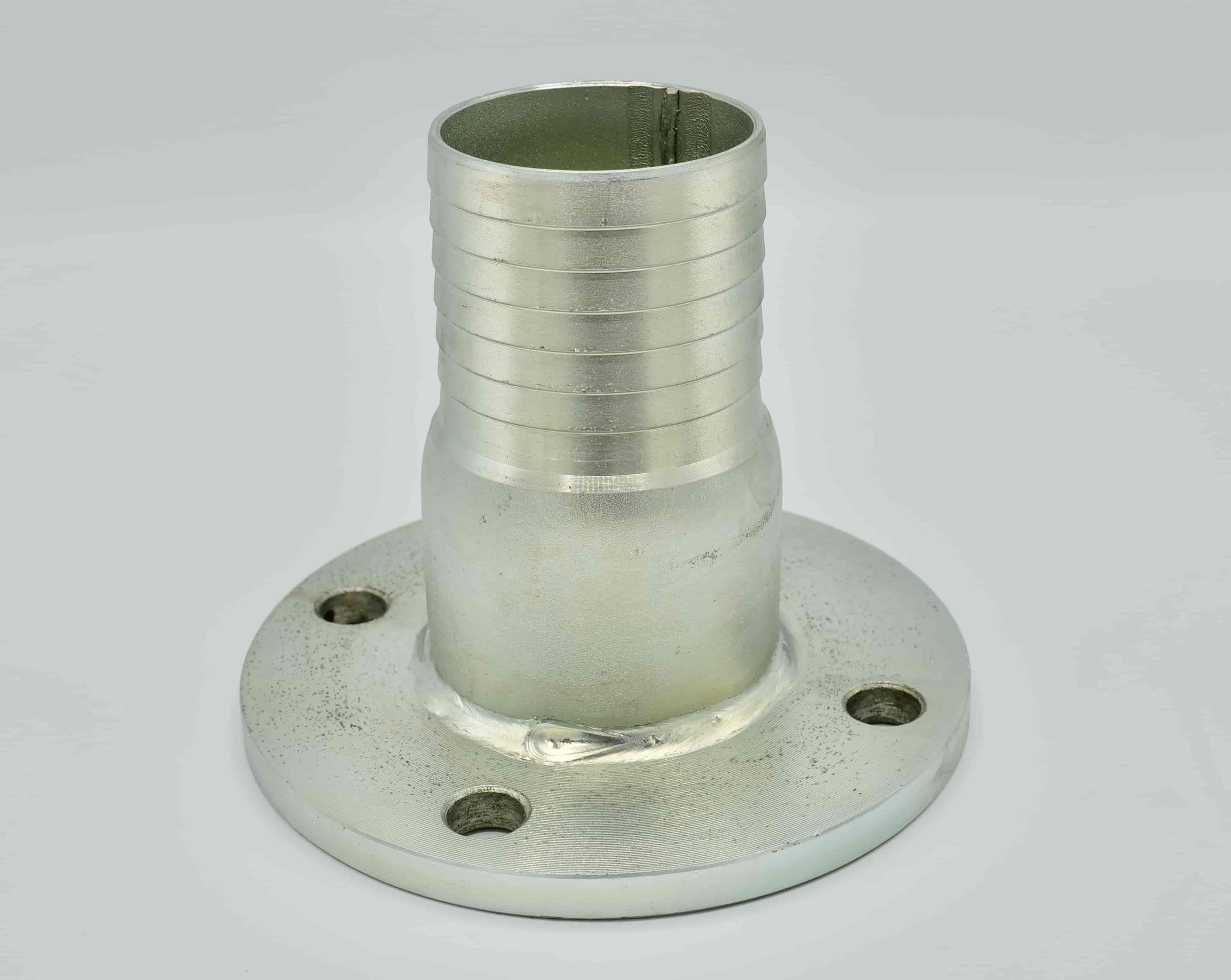 FLANGED HOSE TAIL - TABLE E ZINC PLATED